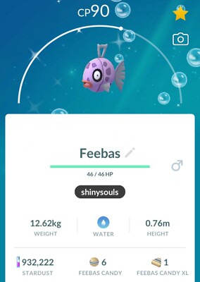Pokémon Go Shiny Feebas Trade! Registered Or 30 Day Friends! *See ...