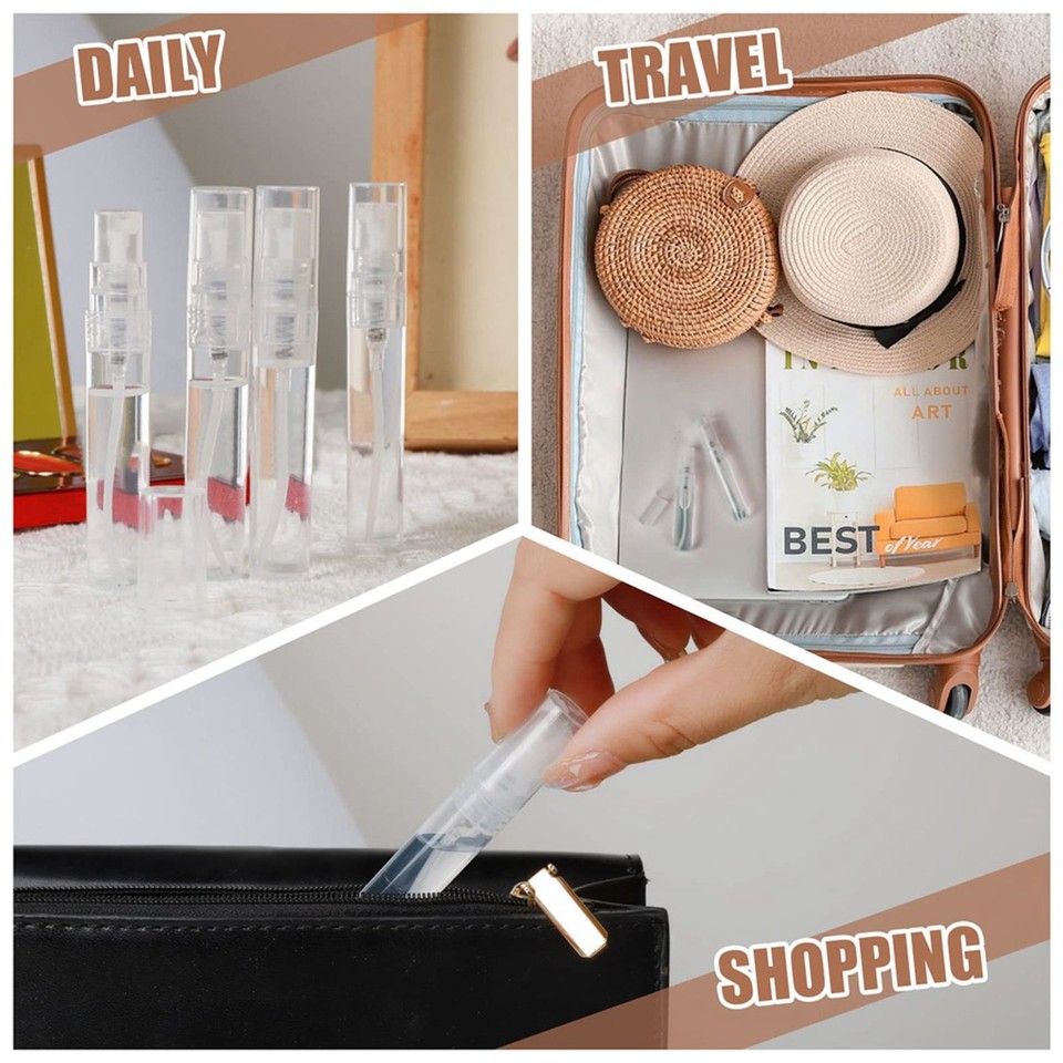 180PCS 5Ml Bottle, Clear Plastic Bottle Empty, Fine Mist6673 | eBay ...