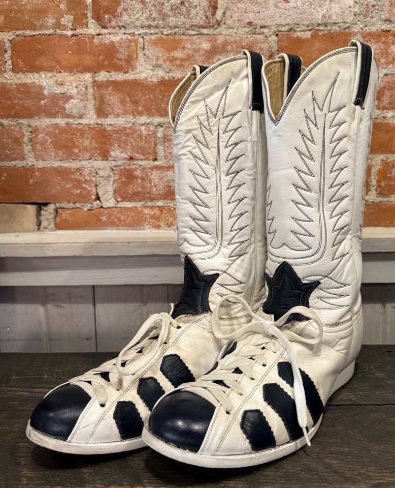 VINTAGE Tony Lama Teny Lama Rodeo Clown Cowboy Boot Sneakers 11 D RARE ...