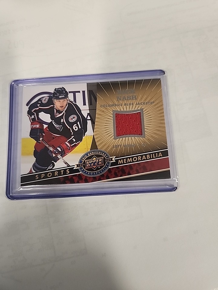 2009 Upper Deck 20th Anniversary Retrospective Memorabilia Rick Nash ...