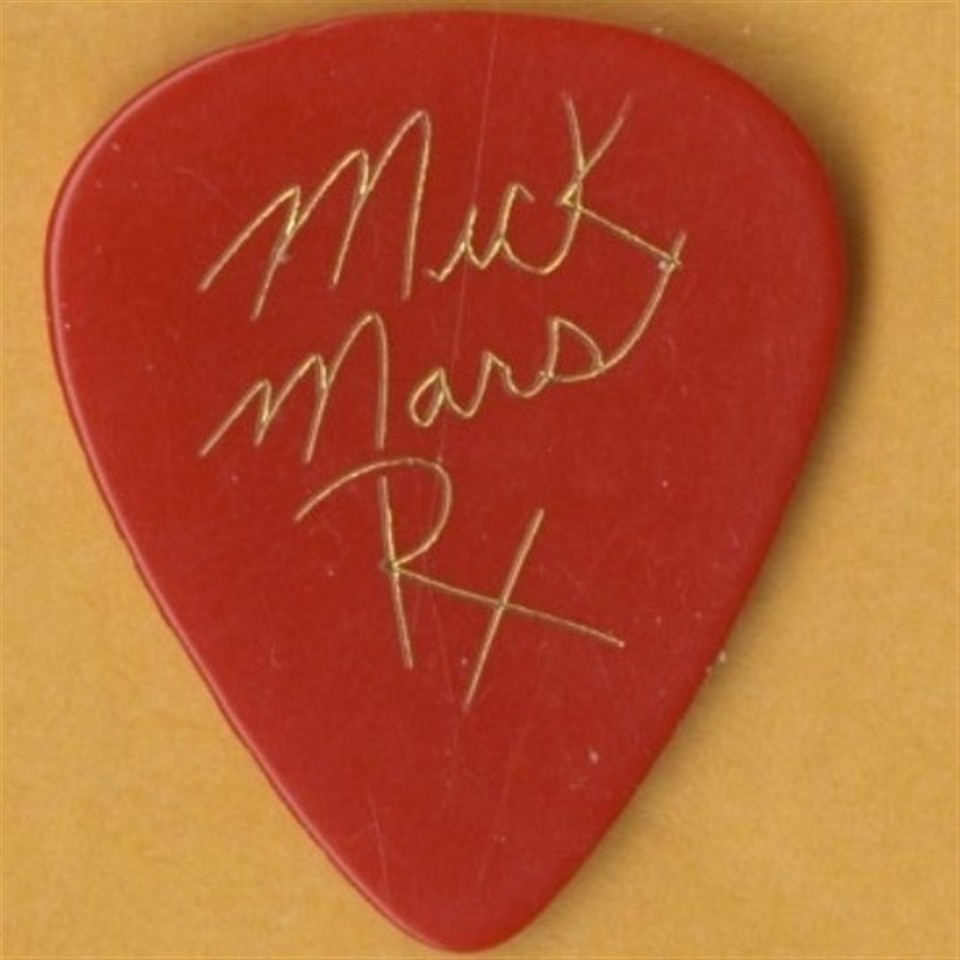 Motley Crue 1998 S'Crue store Mick Mars rare vintage Guitar Pick | eBay