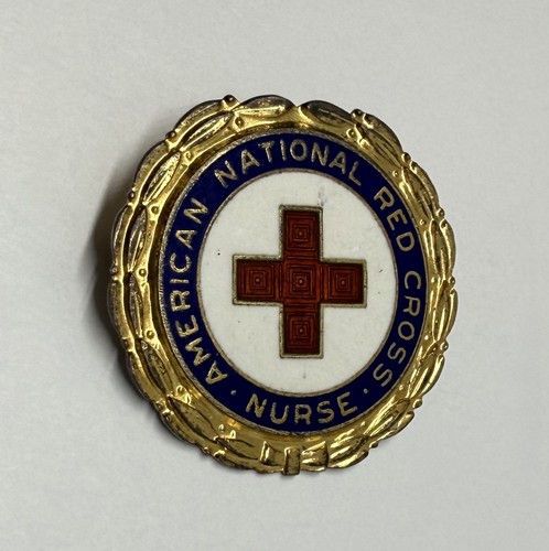 Vintage American National Red Cross Nurse Sterling Silver Lapel Badge ...