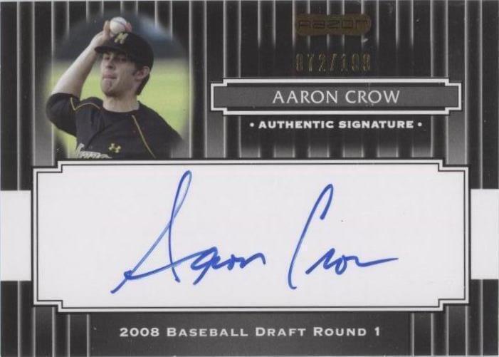 2008 Razor Signature Series - Aaron Crow #109 Black /199 (AU, RC) for ...