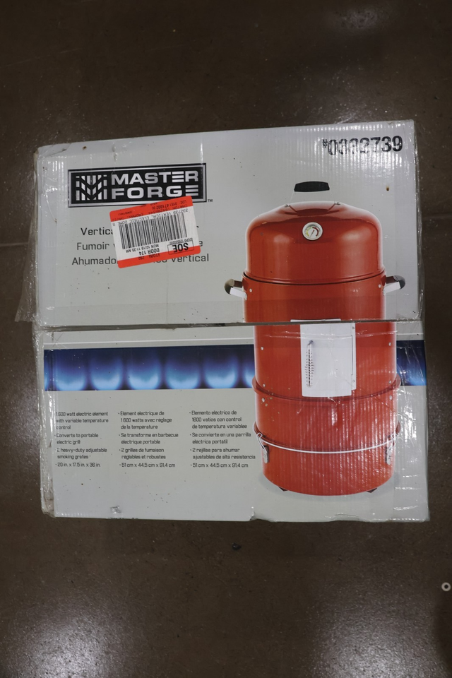 Master Forge 376-Sq. Inch Red Vertical Electric Smoker- BRAND NEW!! | eBay