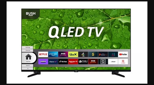 Bush 55 Inch QLED55UHDS Smart 4K UHD HDR QLED Freeview TV UK Delivery ...