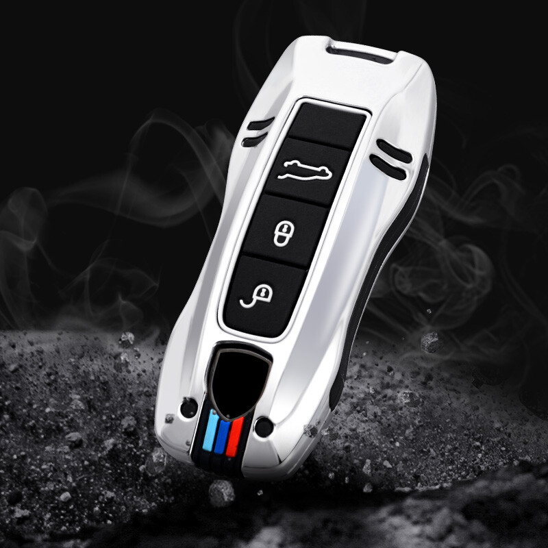 For Porsche Panamera Cayenne Taycan 911 Key Fob Case Bag Shell Cover ...