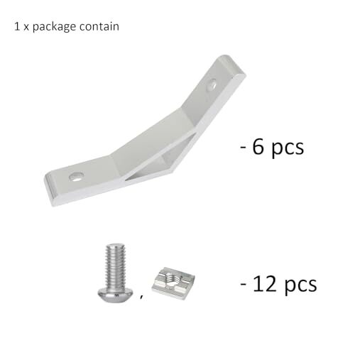 6Pcs 10 Series 120 Degree Angle Bracket 1010 Aluminum Extrusion Corner ...