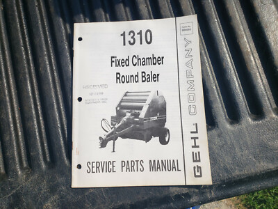 Original GEHL 1310 Fixed Chamber Round Baler ~ Service Parts Manual | eBay