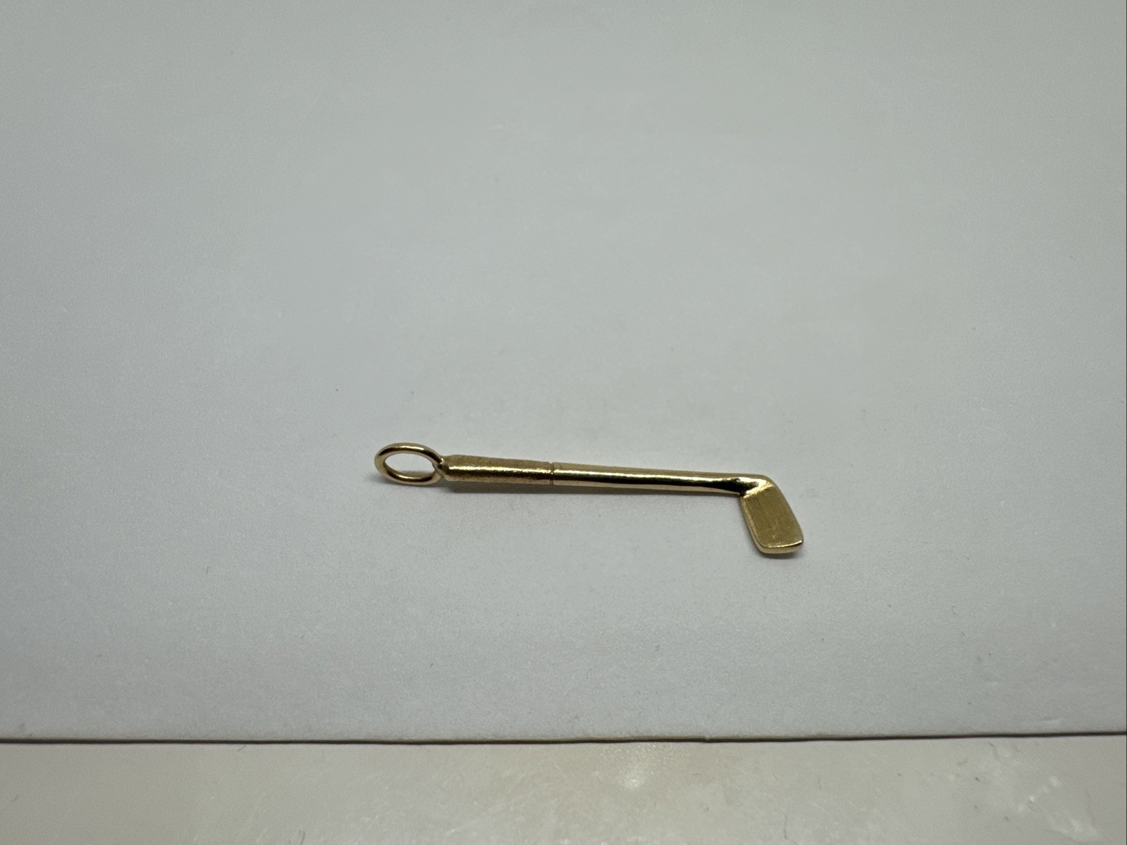 10K Solid Yellow Gold Golf Club Golfing Sport Pendant… - Gem