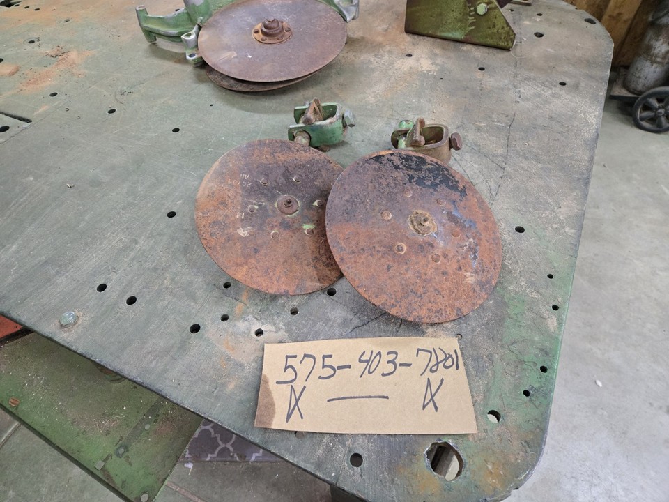 John Deere Planter Covering Discs Lister Bedder Attachment | eBay
