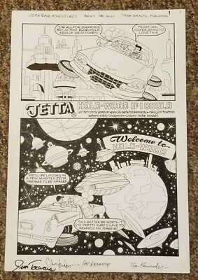 Jetta Raye Adventures Comics Hardback New for 2020 - Original Art Pages ...