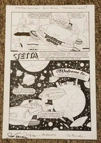 Jetta Raye Adventures Comics Hardback New for 2020 - Original Art Pages ...
