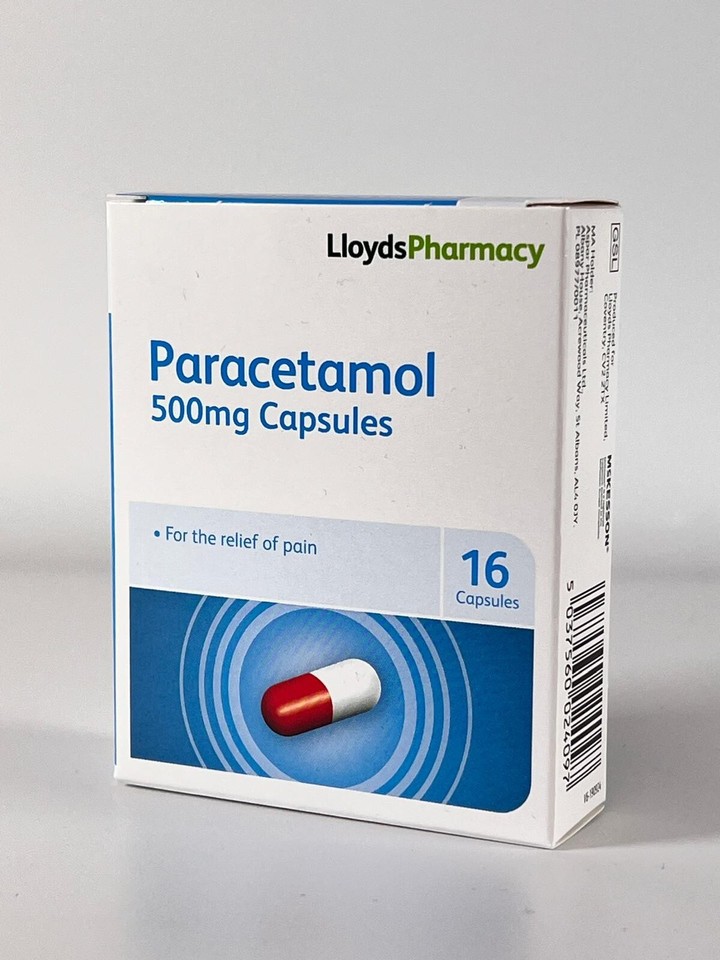 Paracetamol 500mg Capsules - 16 Capsules - Pain Relief - Brand may vary ...