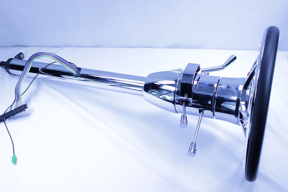 32" Street Hot Rod Chrome Tilt Steering Column Auto Shift With ...