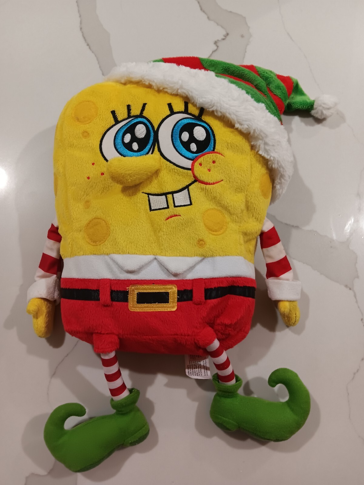 Christmas SANTA SPONGEBOB Plush 18" - Macy's 2014 Exclusive TALKS! | eBay