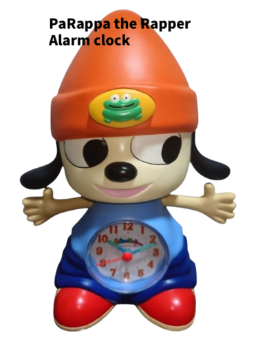 PaRappa the Rapper Alarm clock Figure Quartz Rhythm 24cm Battery cover ...