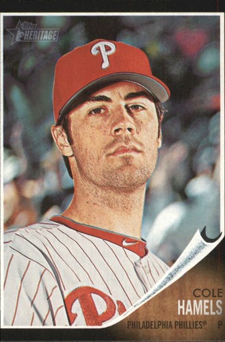 2011 Topps Heritage Black #C10 Cole Hamels Card | eBay
