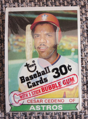 8 Packs for JMAN 1979 Topps Baseball Cello Pack Unopened Houston Astros ...