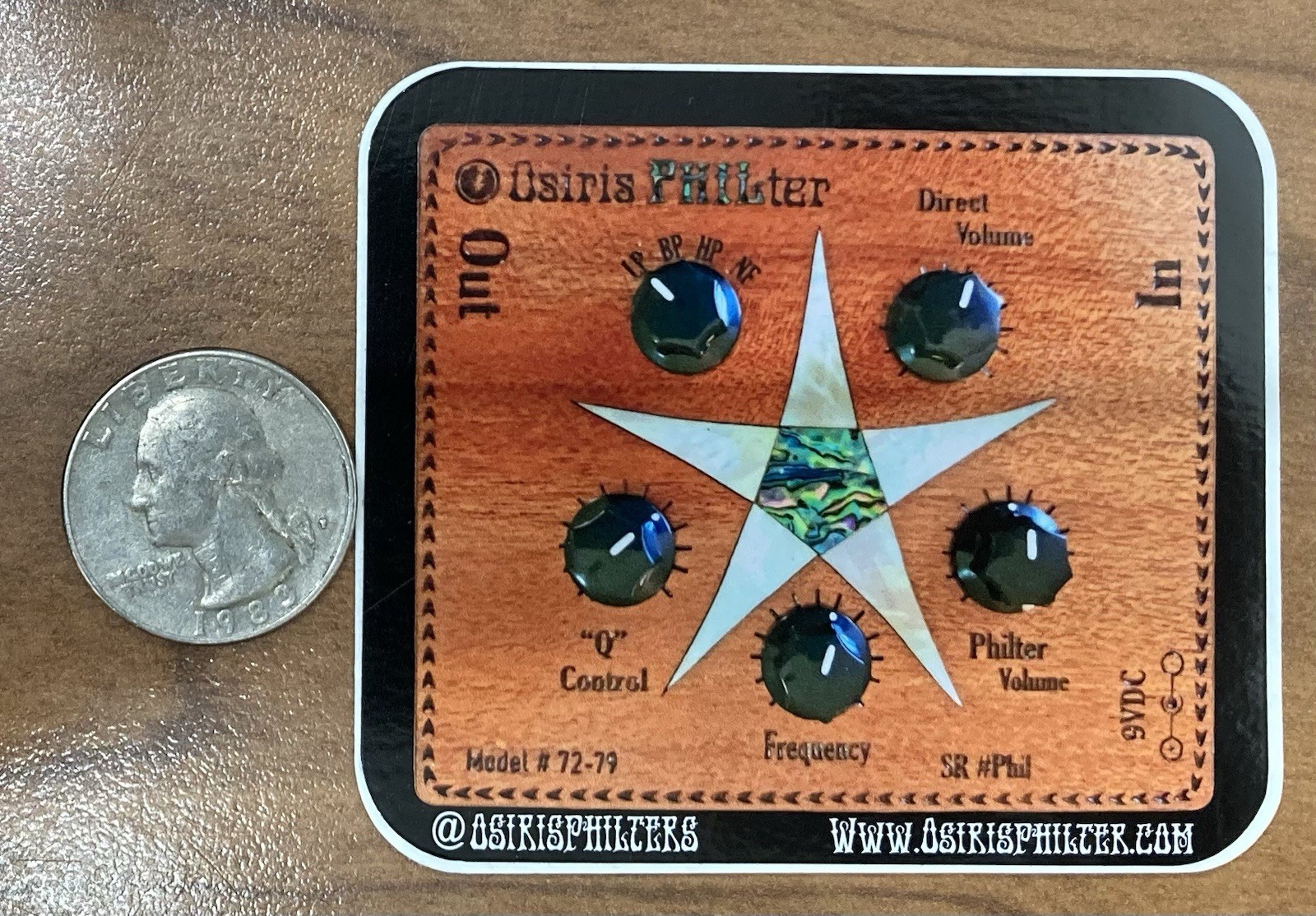 Osiris PHILter Guitar Pedal STICKER - Effects Distortion Filter Electric Guitar | eBay