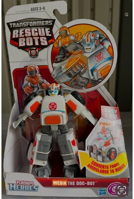 Medix the Doc-Bot TRANSFORMERS Rescue Bots 1st Series Ambulance figure ...