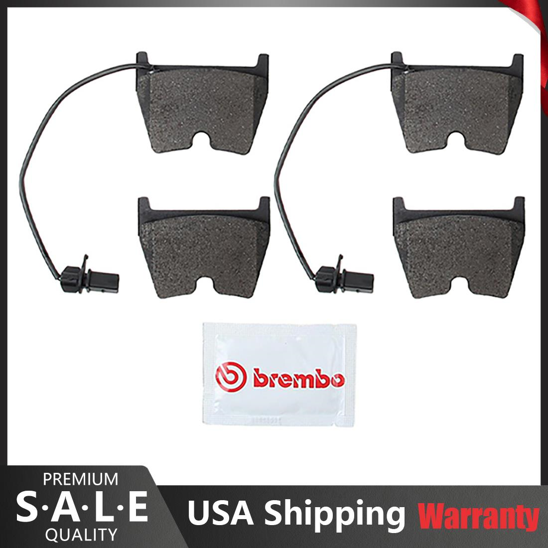 For Audi R8 RS4 RS6 Set of 2 Front Disc Brake Pad Set Ceramic Kit ...