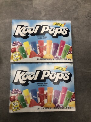 Kool Pops Freezer Pops Tropical Flavors Variety Pack Freeze Served 80 4 ...