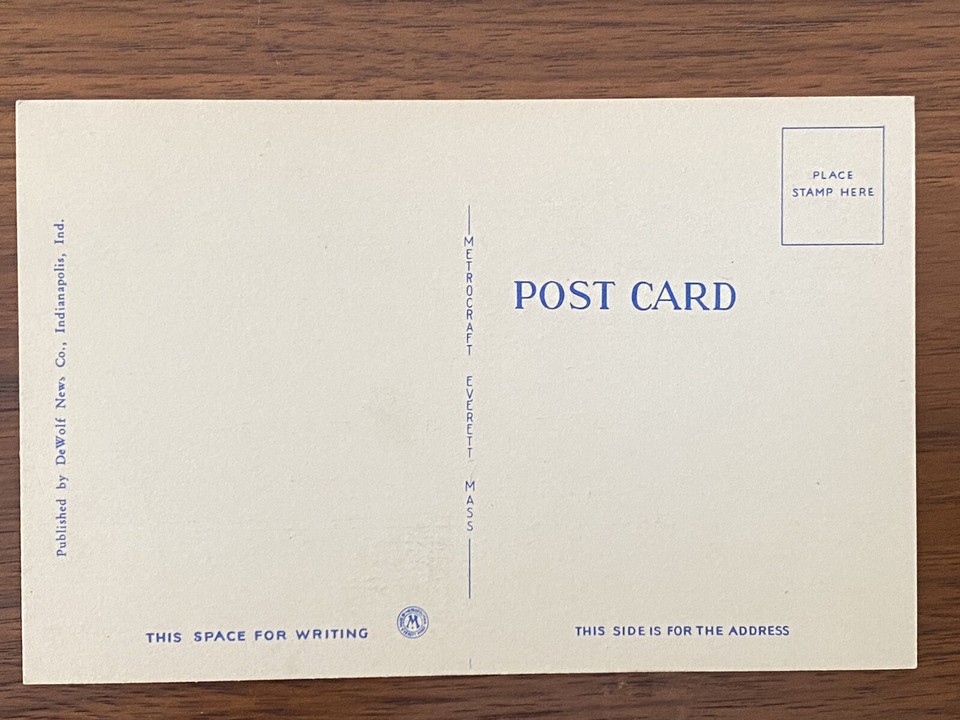 Postcard Traction Terminal Building Indianapolis Indiana, Vintage Photo ...