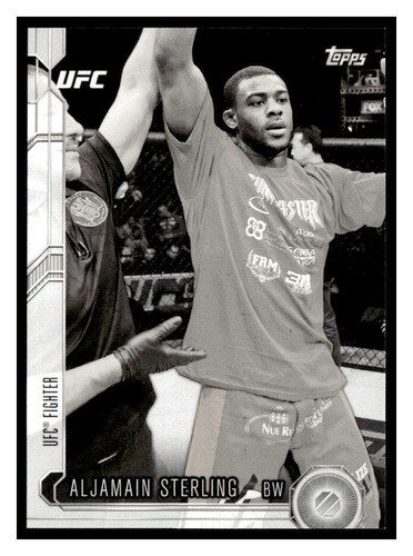 2015 Topps UFC Chronicles #227 Aljamain Sterling Black and White #/188 ...