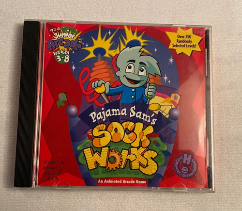 Pajama Sam's Sock Works (PC/Mac CD-ROM, 1997, Humongous) - Very Good ...