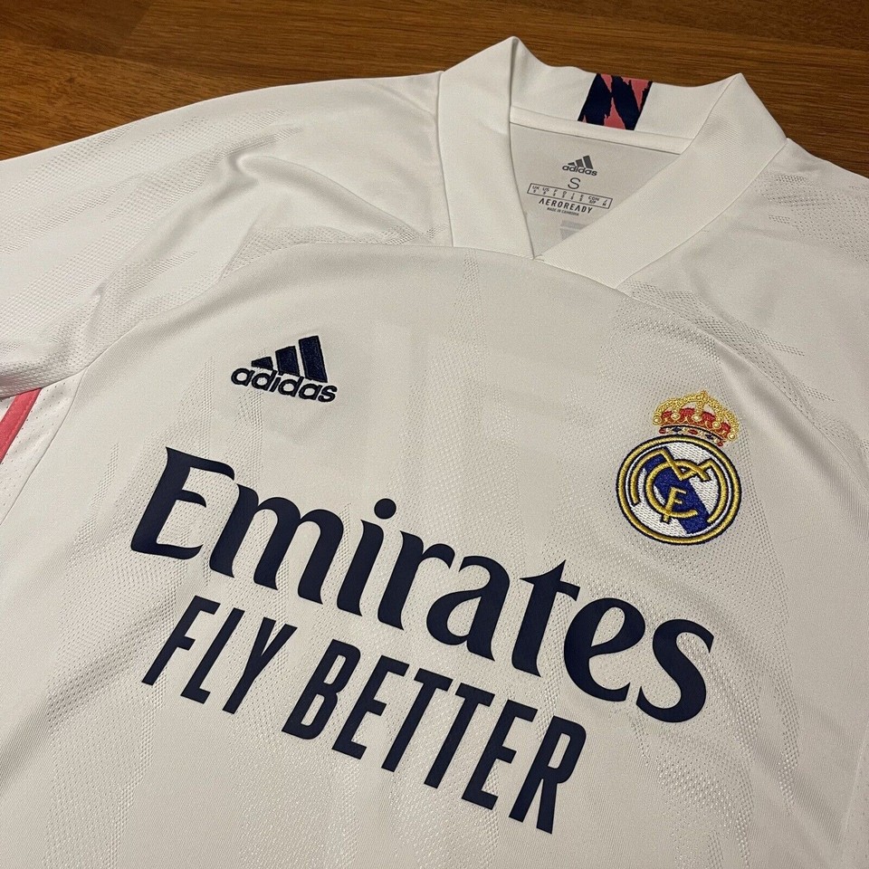 REAL MADRID ADIDAS 2020/2021 FOOTBALL HOME JERSEY #7 HAZARD SIZE “S ...