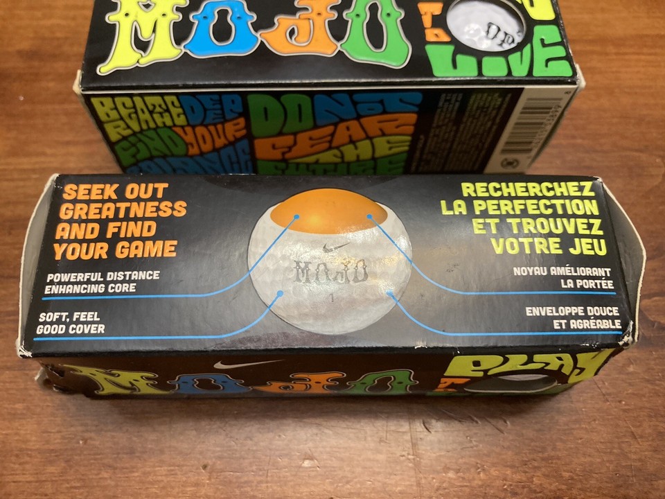 BRAND NEW / OUT OF PRODUCTION Sleeve of Nike Mojo Golf Balls (12 Balls ...