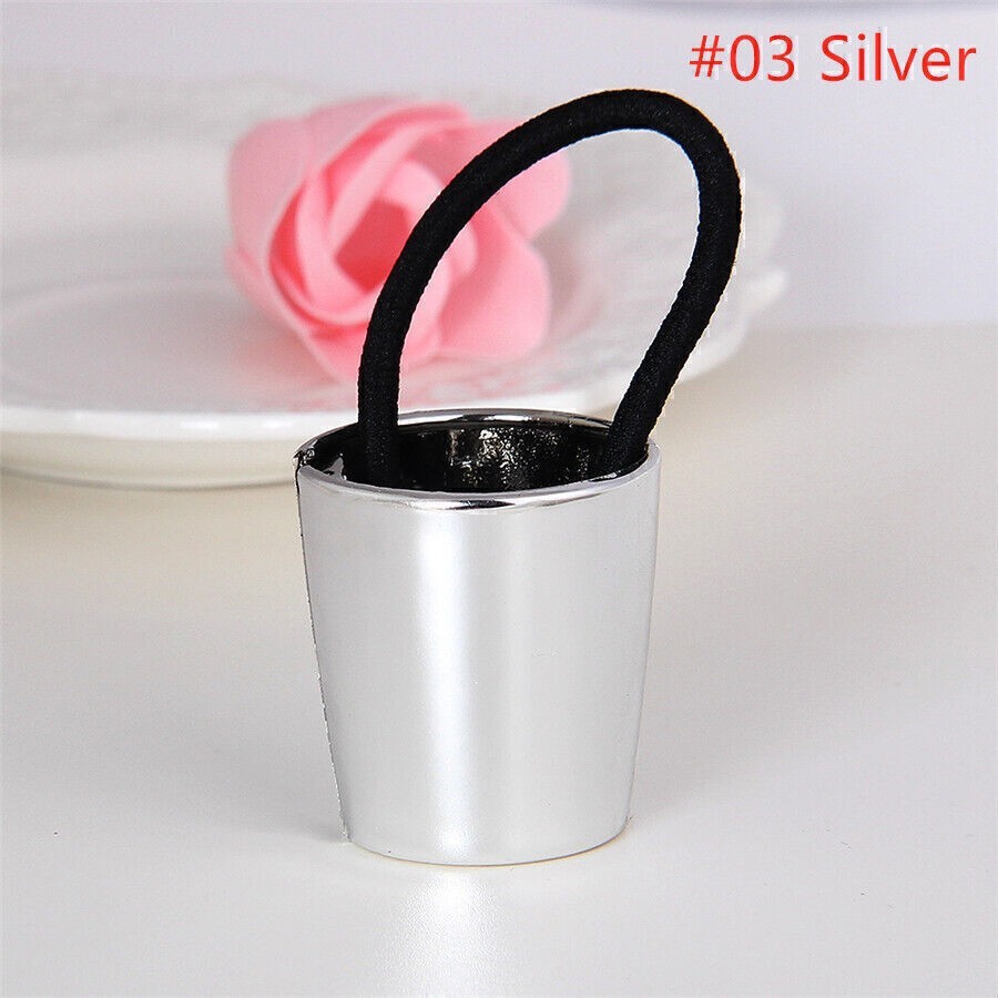 Chic Women's Metal Elastic Ponytail Holder Hair Cuff Wrap Tie Band Ring ...