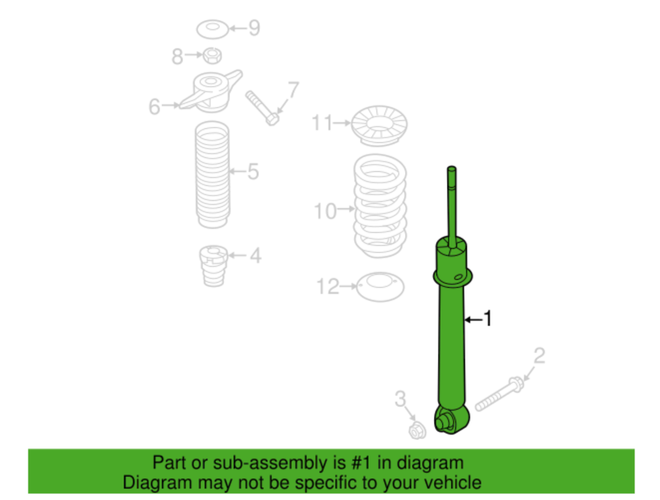 OEM 55310-2W100 Rear Shock Absorber 2Pieces for Hyundai Santa Fe /Kia ...