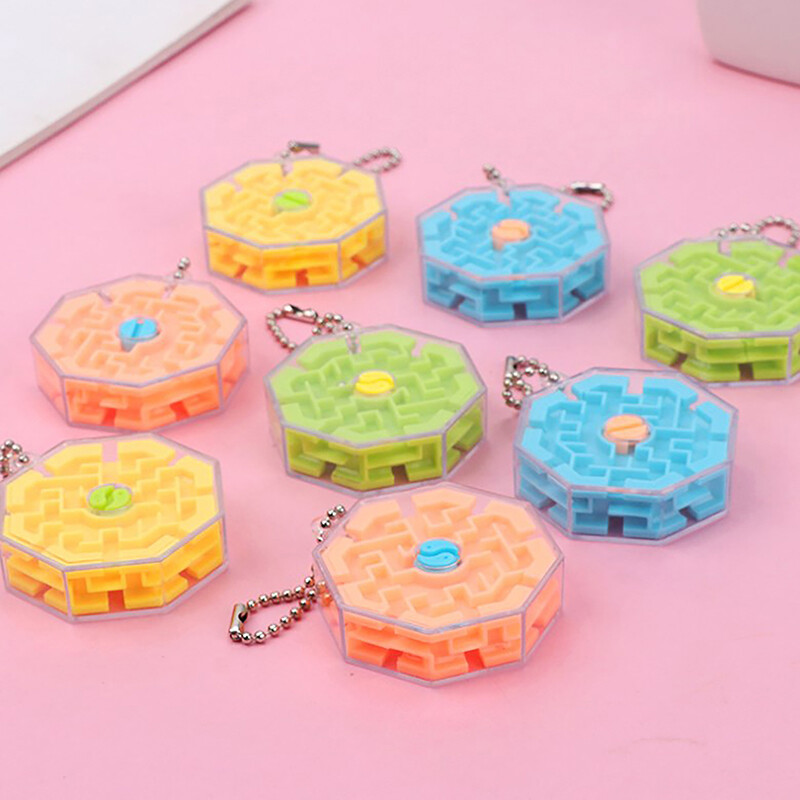 Keychain Rolling Ball Maze Toys Children Birthday Party Gift ...