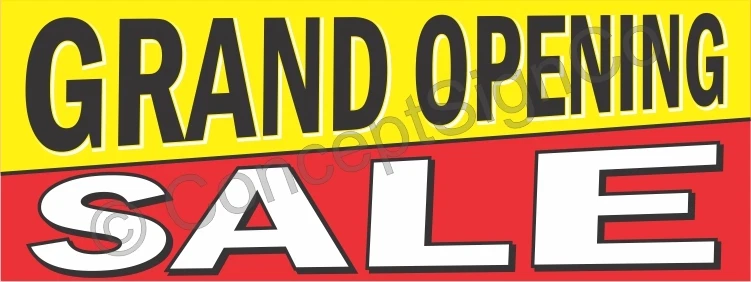 Grand Opening Sale Banner