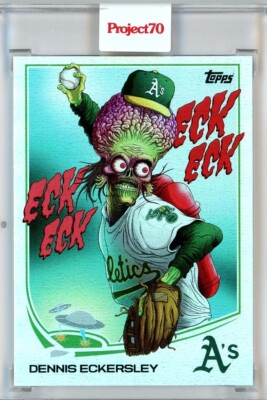 2021 TOPPS PROJECT 70 DENNIS ECKERSLEY BY ALEX PARDEE - RAINBOW FOIL 04 ...