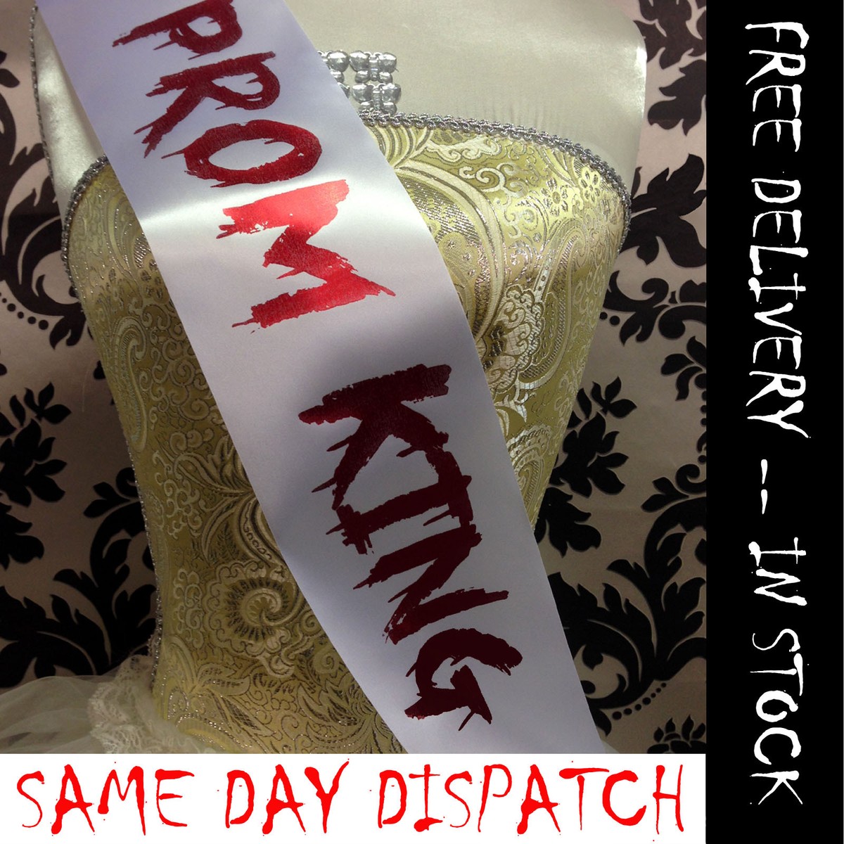 Prom King And Queen Sashes