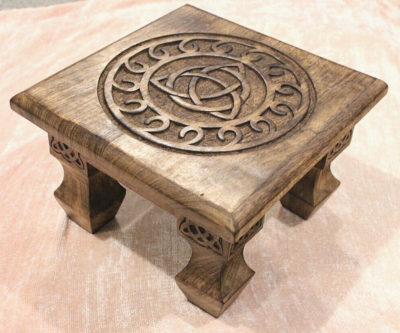 Wiccan Altar Tables Hand Made Witches Wooden Pentagram Altar Table