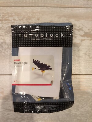 Nanoblock Nanoblocks Bald Eagle Micro Building Set 58117 New Nano Block ...