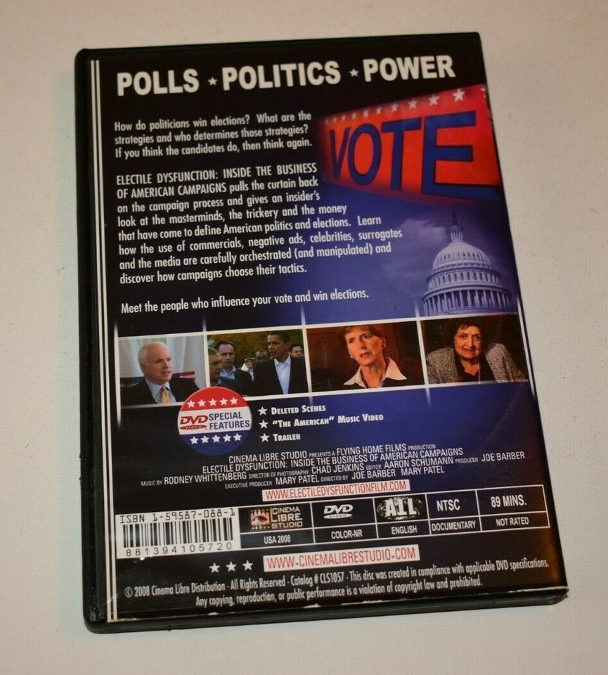 Electile Dysfunction (DVD, 2008) 881394105720| eBay