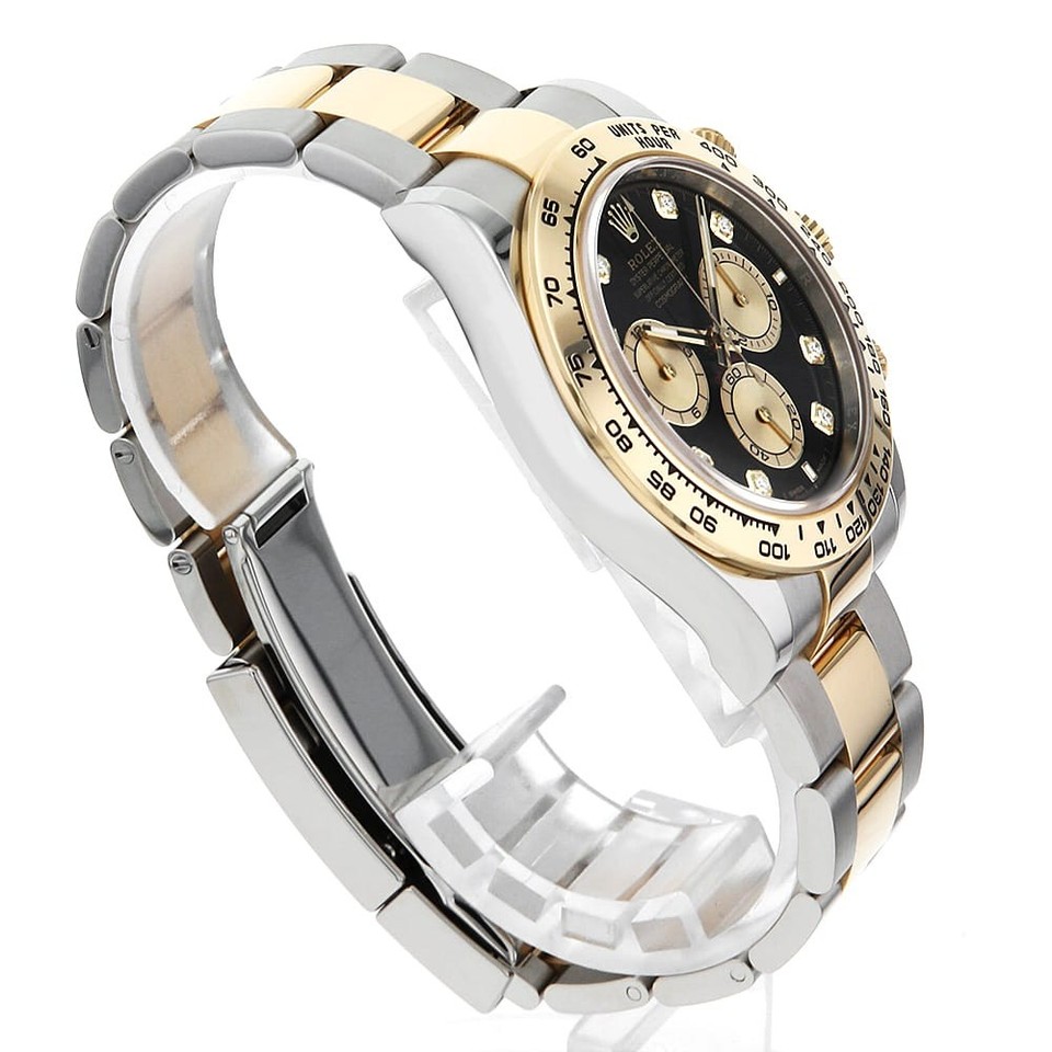 ROLEX Cosmograph Daytona 8P diamond 126503G black xGolden Random Number ...