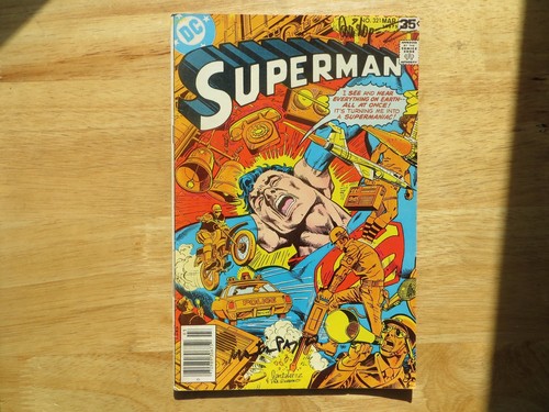 1978 VINTAGE SUPERMAN # 321 SIGNED 2X JOSE GARCIA-LOPEZ & MARTY PASKO ...
