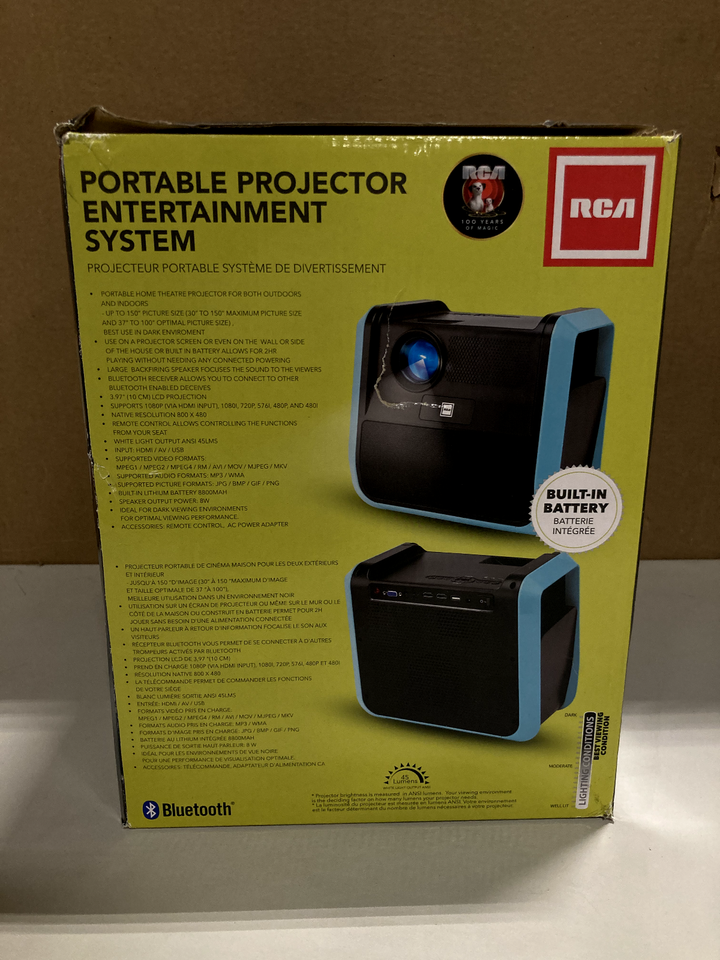 RCA Portable Projector Home Theater Entertainment System | eBay