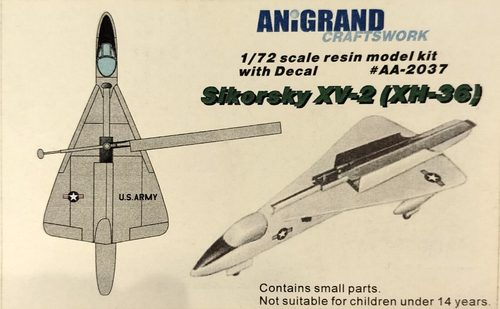 Anigrand 1:72 Sikorsky XV-2 (XH-36) Resin Model Kit #AA-2037 SEALED ...