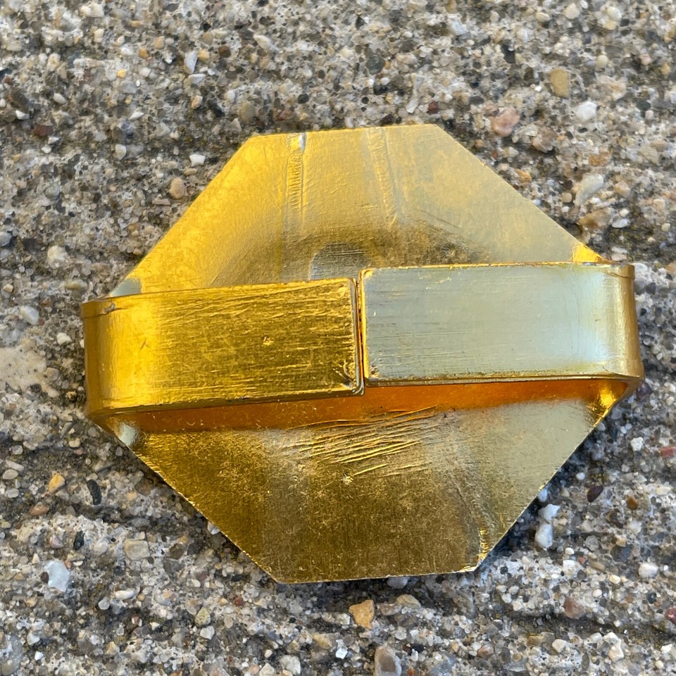 B.S.A. Boy Scouts Gilwell Park Aluminum Gold Tone Neckerchief Slide | eBay