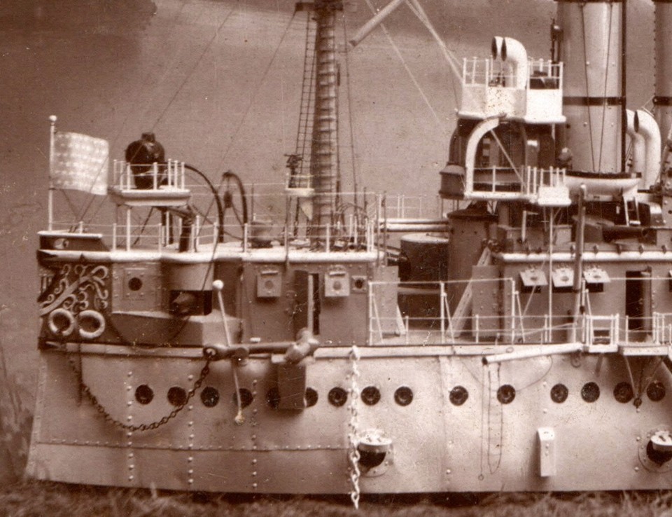 USS Maine Battleship Spanish American War Model Photograph | eBay