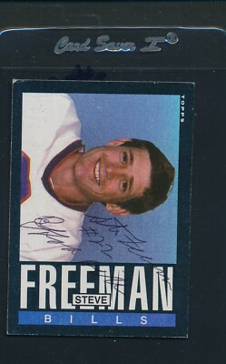 1985 Topps #203 Steve Freeman Bills Signed Auto *34894 | eBay