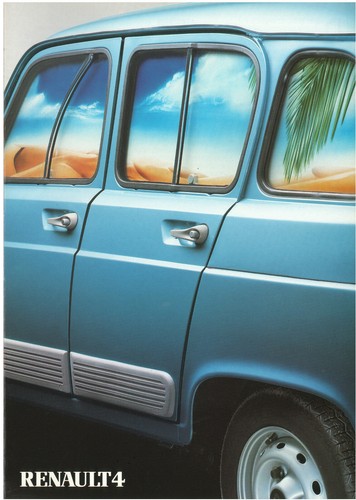 Catalogue brochure prospekt Renault 4 limousine 1986 CH Fr | eBay