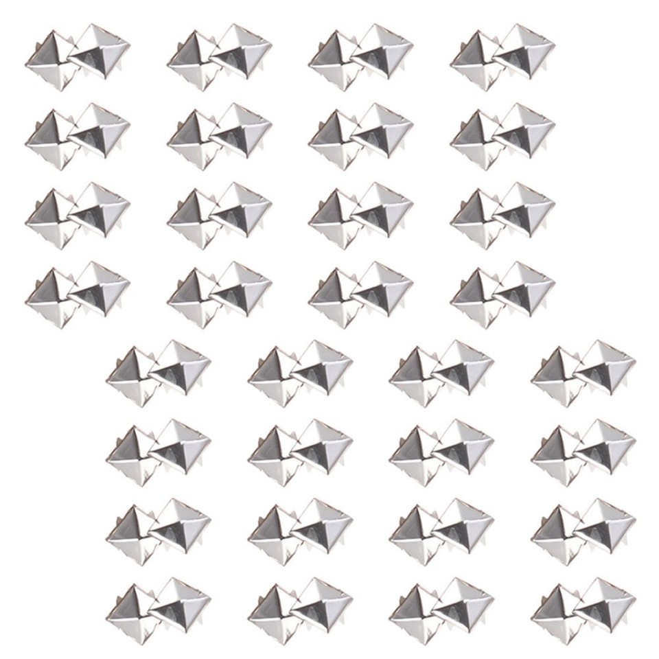 300PCS Pyramid Studs: Square Pyramid Prong Studs for Clothing - Spikes ...