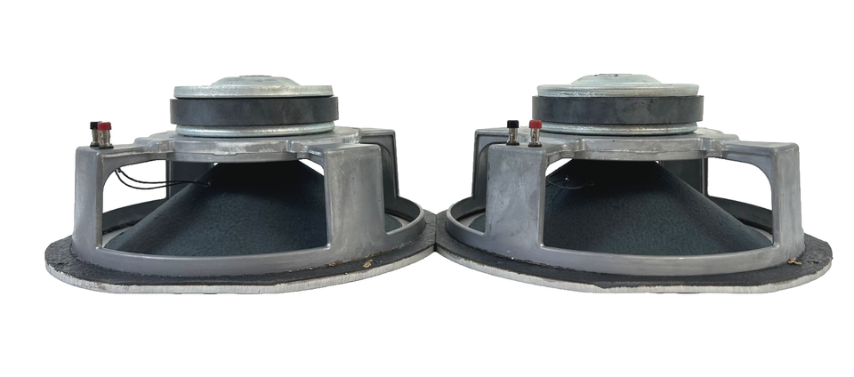 PAIR ESS AMT 1a 12’ LF Speakers Woofers - Need New Surrounds - Tested ...